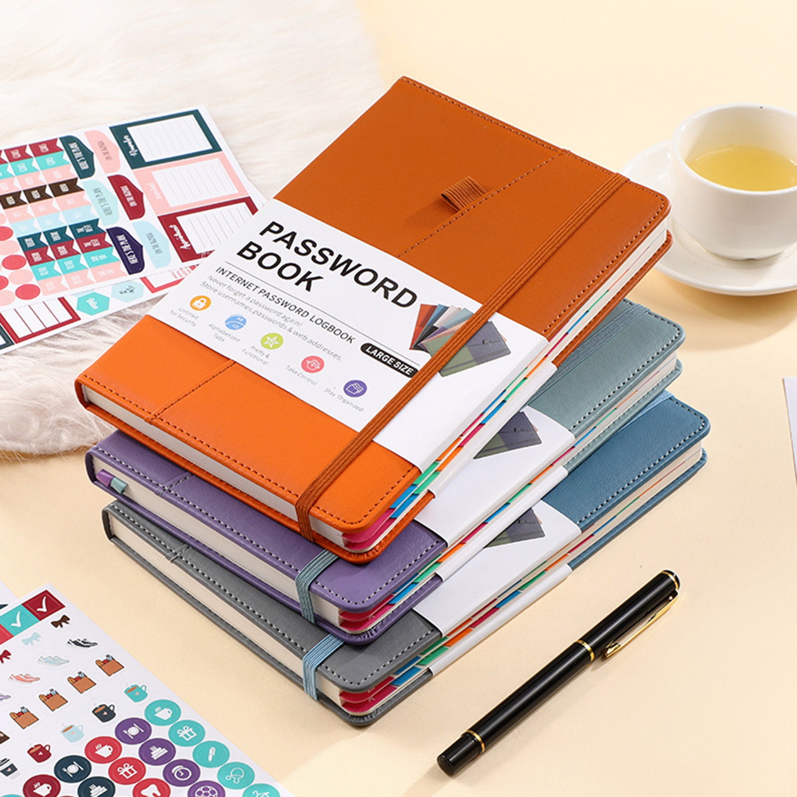 Colorful Password Book - Office journals for retail - Walmart Business ...