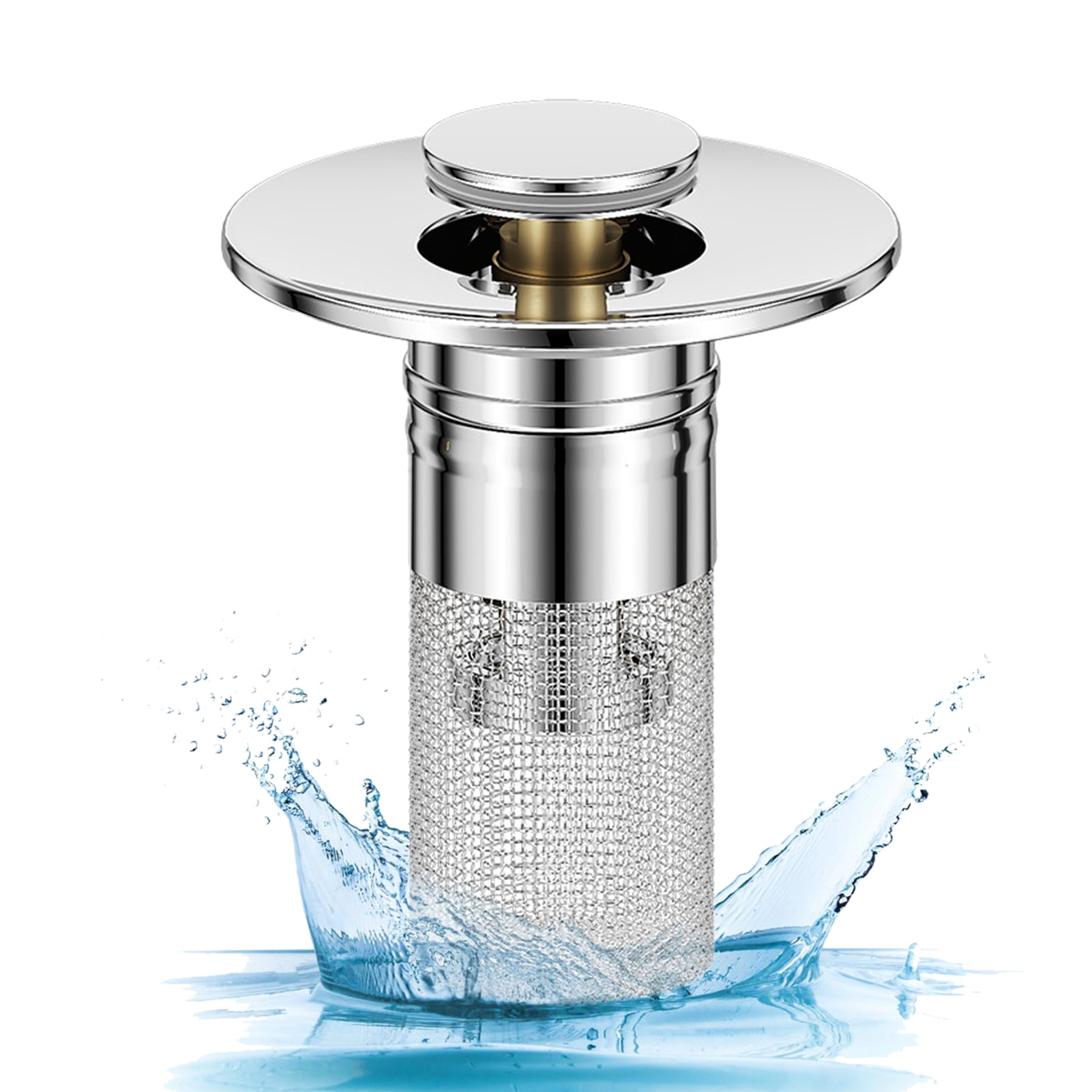 Guiexla Pop-Up Sink Stopper for 1.1-1.45 Inch Upgraded 2-in-1 Design ...