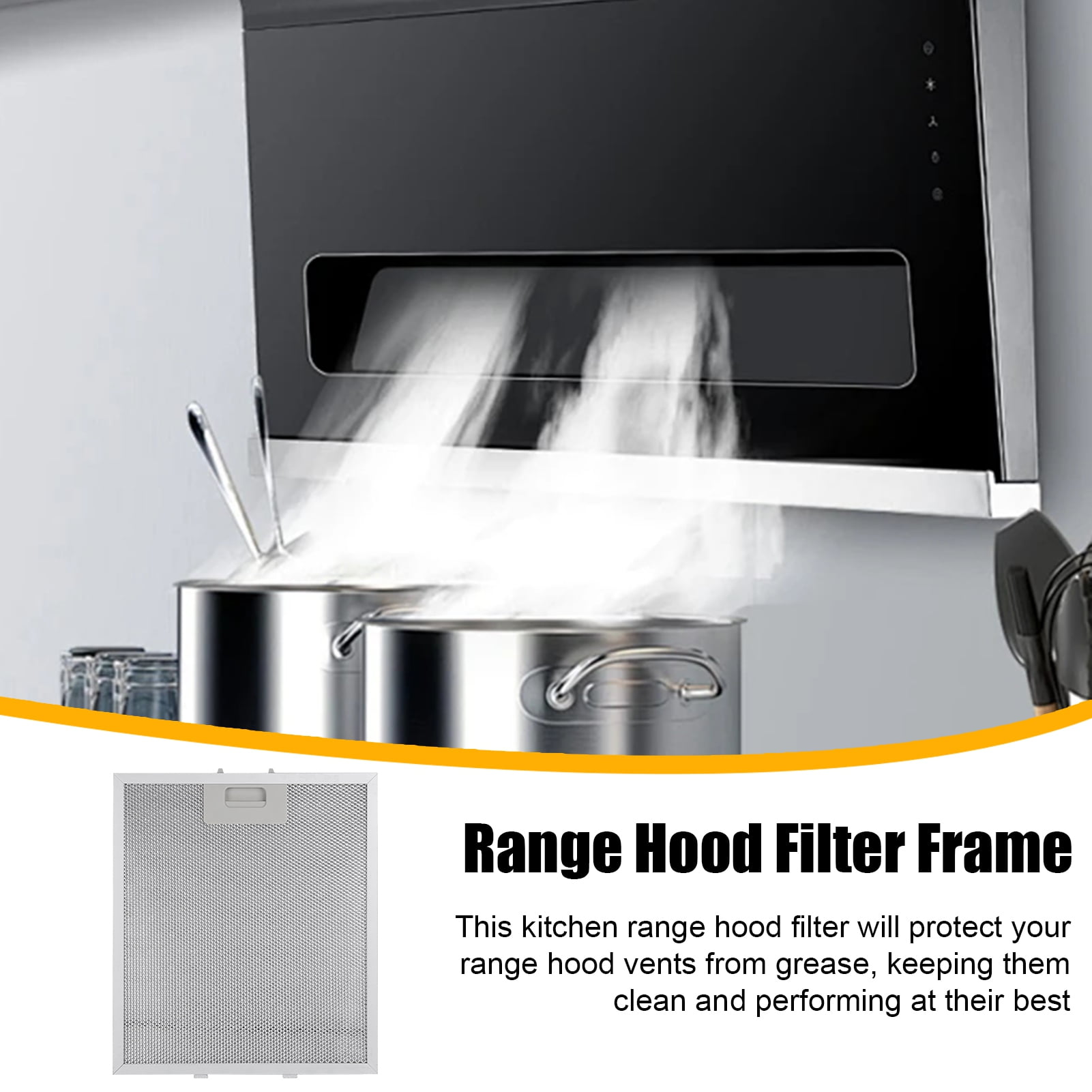 Guiexla Range Hood Filter Replacement 12.6x10.24 Inch Aluminum Mesh ...