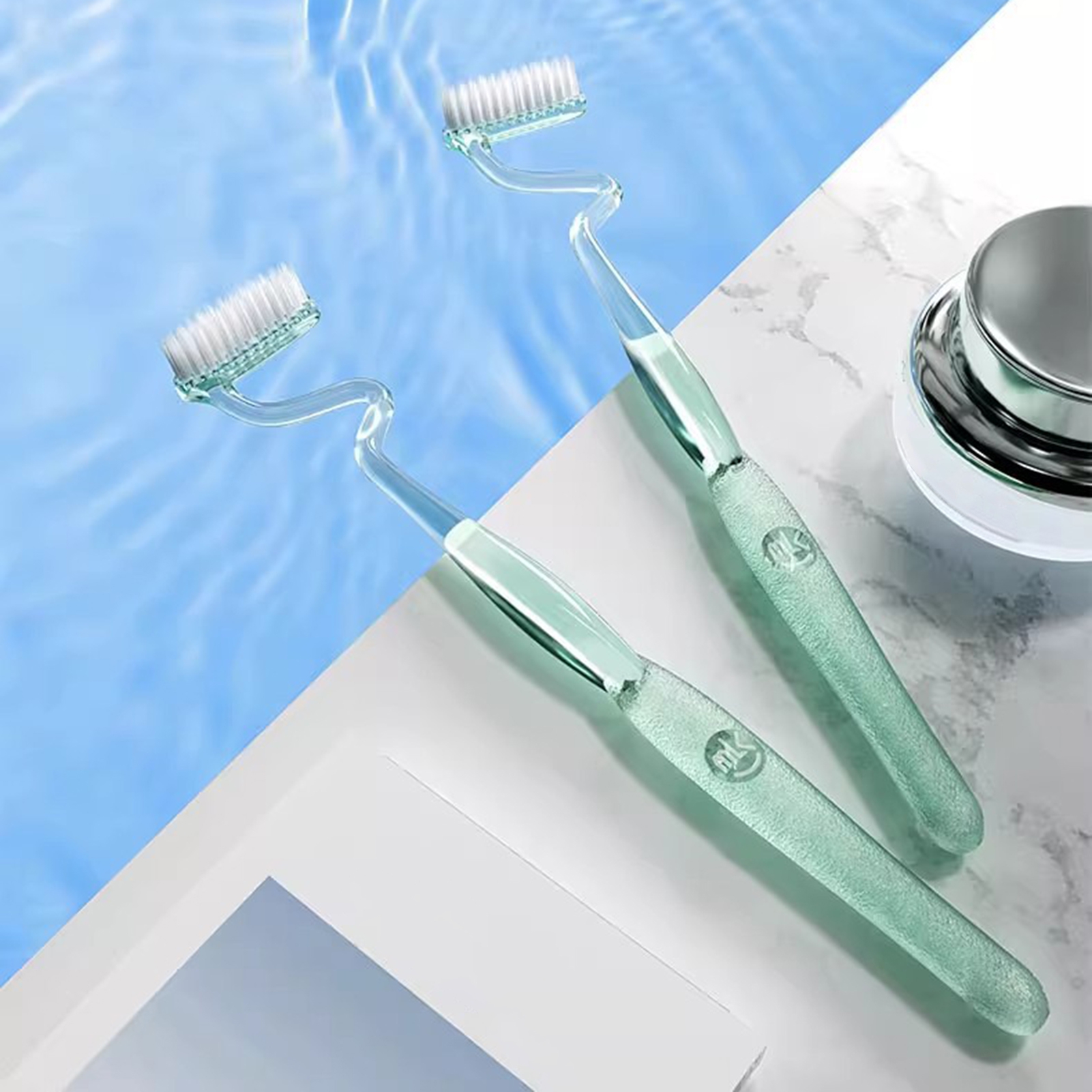 Guiexla S-Shaped Vertical Brush Toothbrush Deep Clean Between Teeth ...