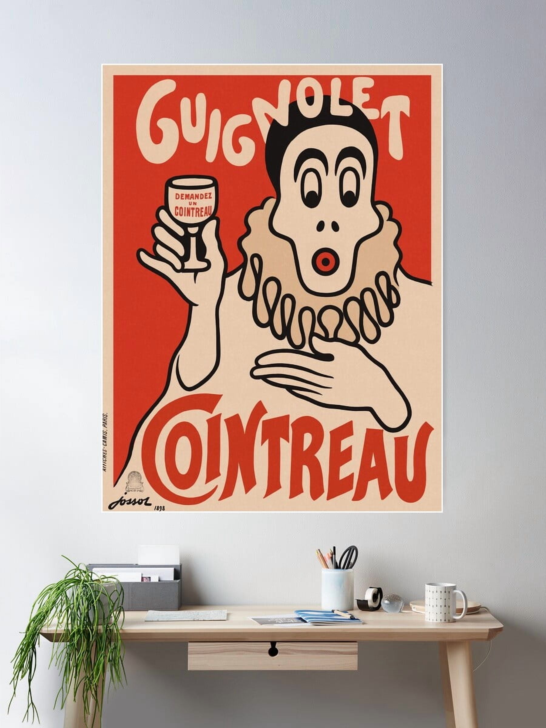 Guignolet Cointreau Poster Wall Art, Modern Wall Decor For Living Room ...