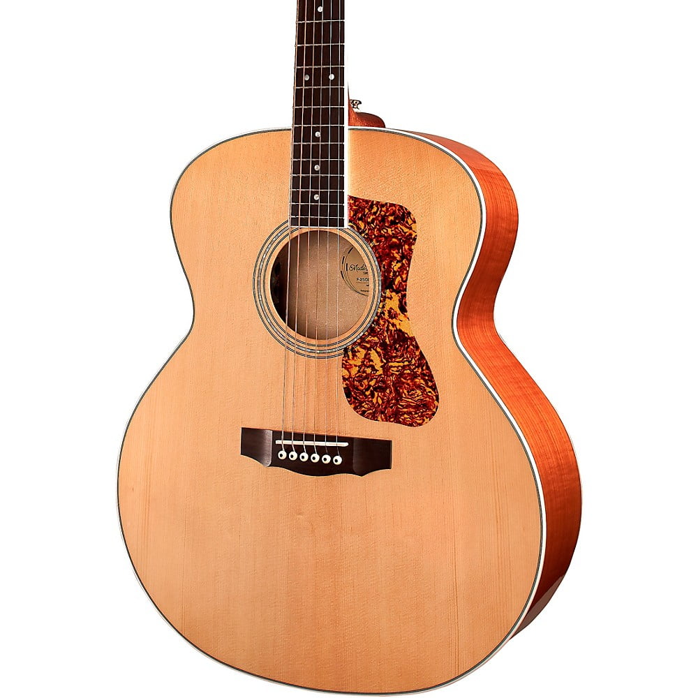 Guild F-250E Deluxe Westerly Jumbo Acoustic-Electric Guitar Blonde ...