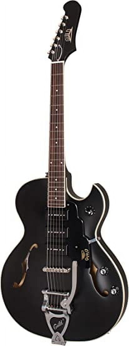 Guild Guitars Starfire I Jet 90 Semi-Hollow Body Electric Guitar, Satin ...