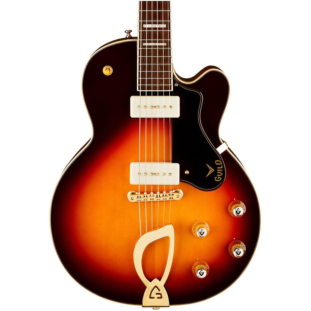 Guild M-75 Aristocrat Hollowbody Archtop Electric Guitar Antique Burst ...