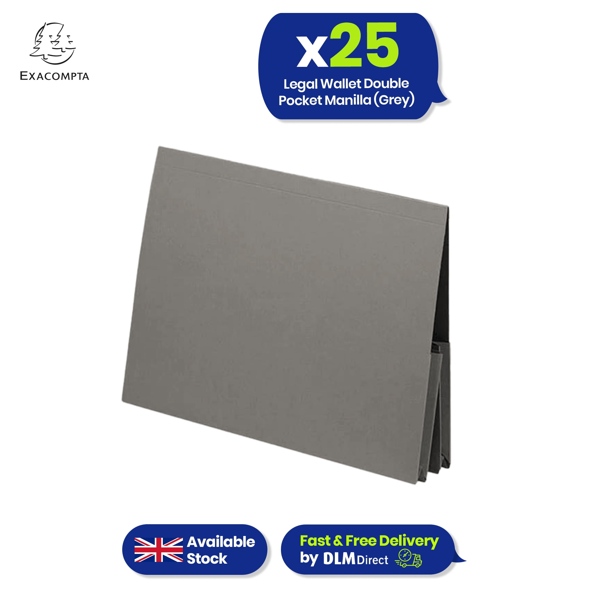 Guildhall Legal Wallet Double Pocket – 315gsm Manilla Document Folder ...