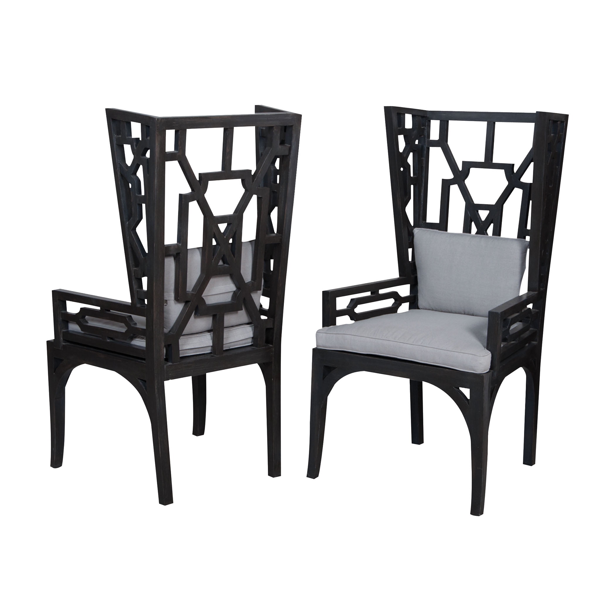 Guildmaster Manor Wing Chairs - Set of 2 - Walmart.com
