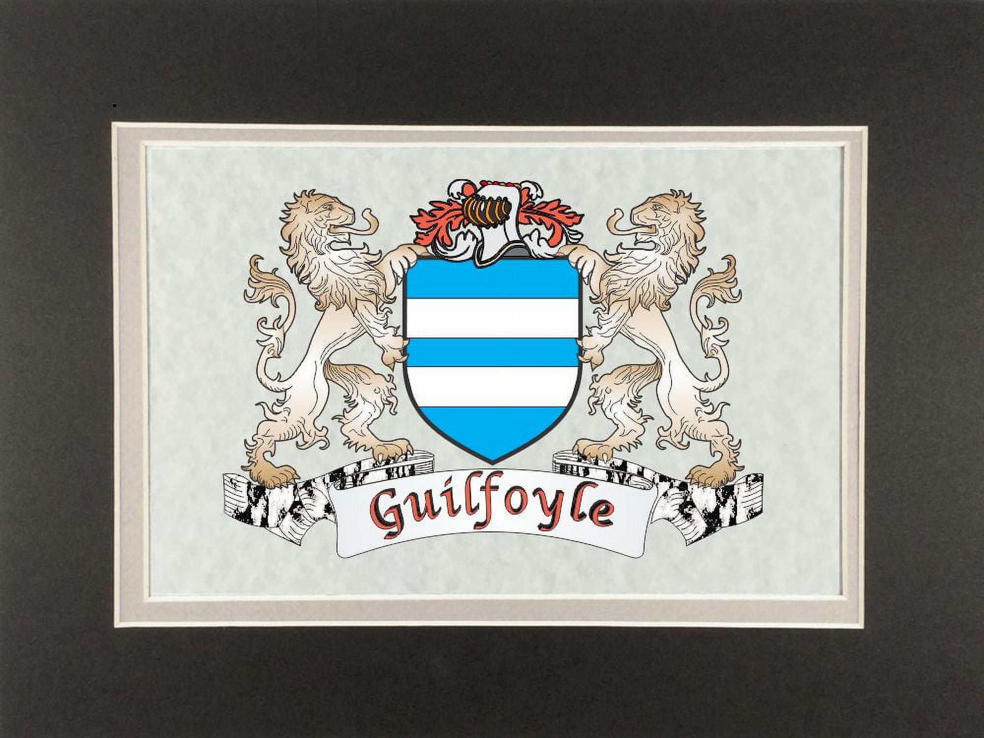 Guilfoyle Irish Coat of Arms Print - Frameable 9" x 12" - Walmart.com