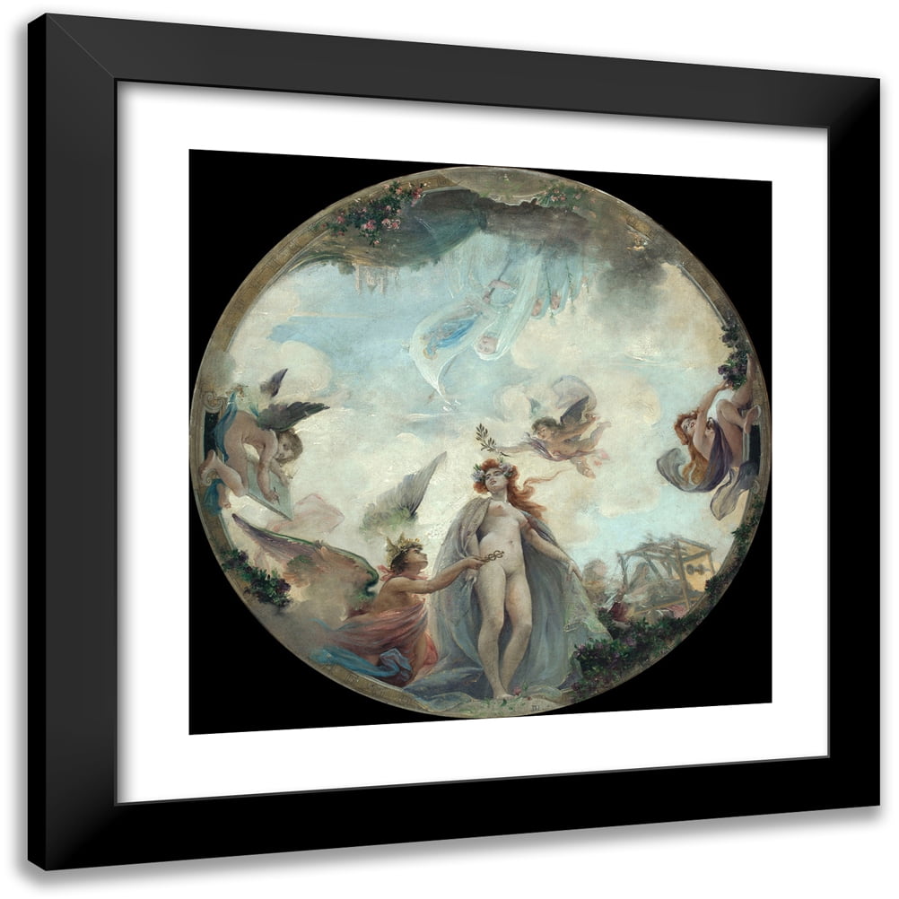 Guillaume Dubufe 15x15 Black Modern Framed Museum Art Print Titled ...