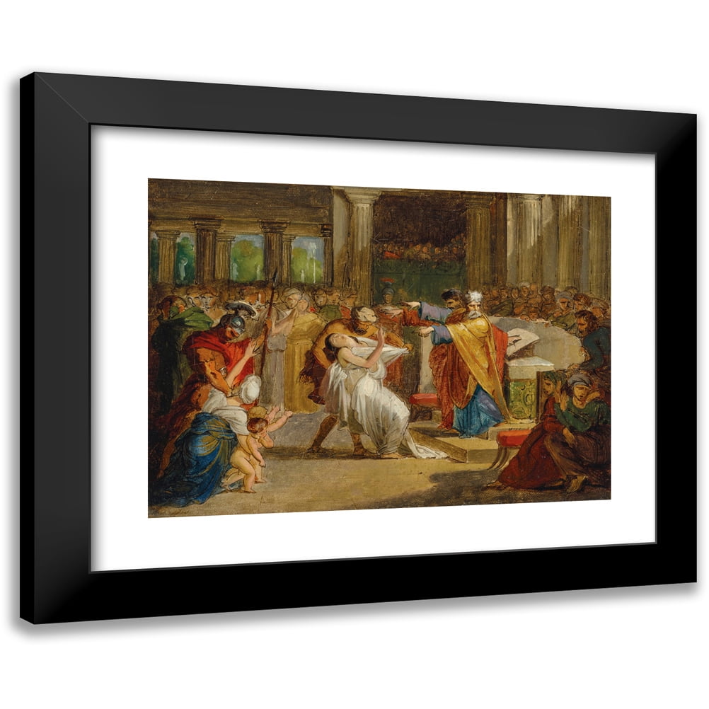 Guillaume-Guillon Lethière 24x19 Black Modern Framed Museum Art Print ...