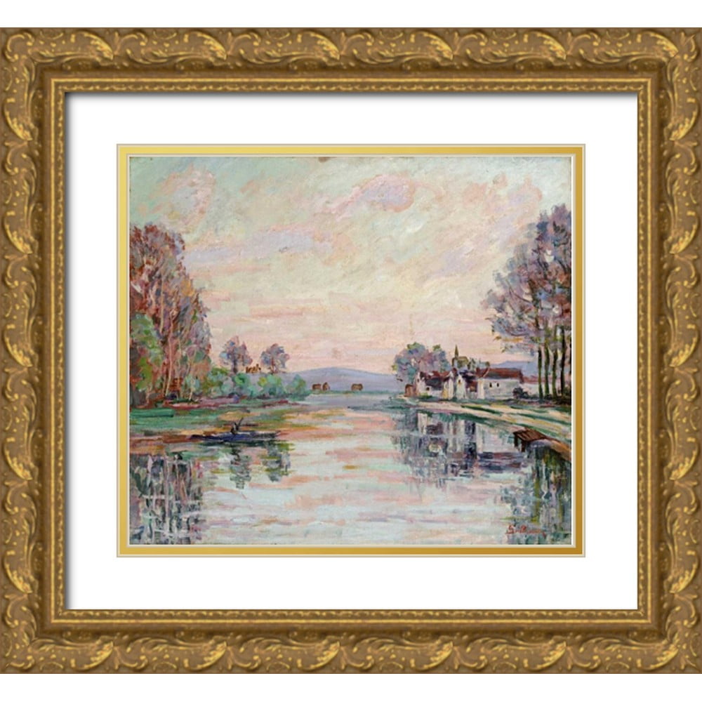 Guillaumin, Armand 29x26 Gold Ornate Wood Framed with Double Matting ...