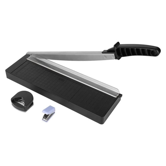 Guillotine Paper Cutter, 12 Inch Cut Length with 8 Sheet Capacity ...
