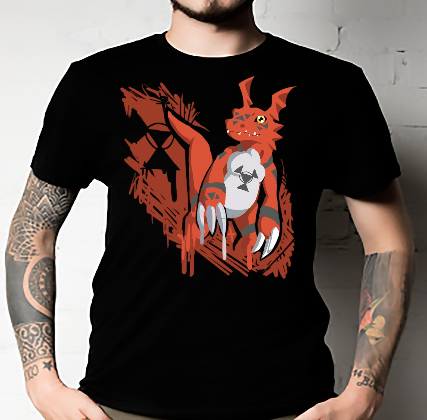 Guilmon adventure anime digimon art classic T-Shirt Unisex All Size ...