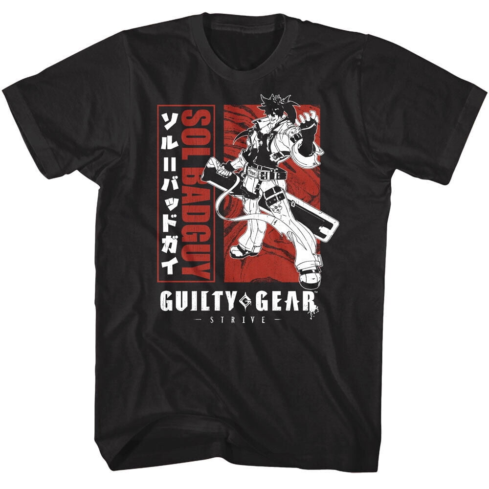 Guilty Gear Strive Sol Badguy Men's T Shirt Anime Characters Arc Video ...