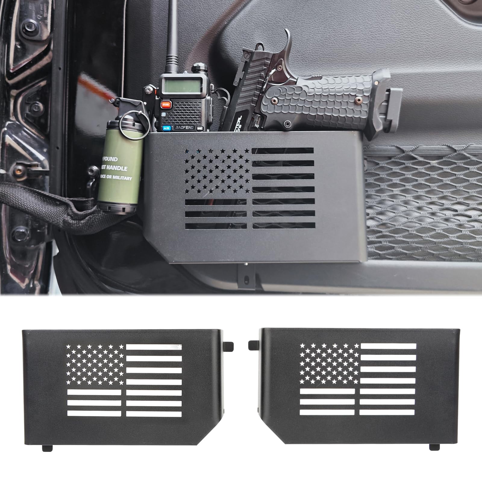 Guina Door Side Insert Storage Bins Fit Jeep Wrangler JL 2018-2024 JL ...