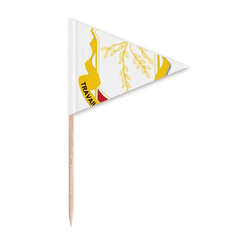 Guinea Africa National Emblem Toothpick Triangle Cupcake Toppers Flag ...