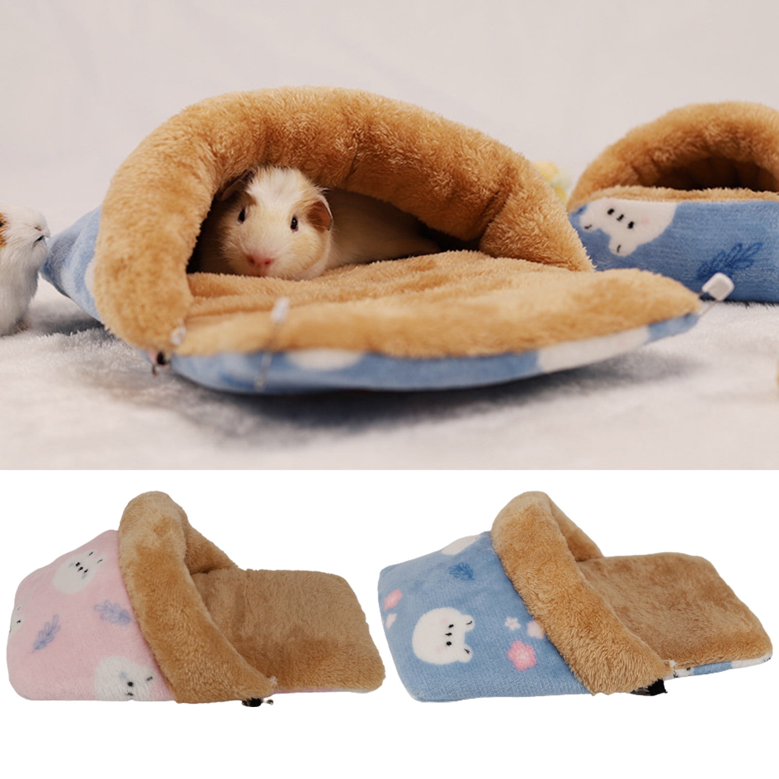 Guinea Pig Bed Cave Winter Warm Cozy House Hideout for Dwarf Rabbit ...