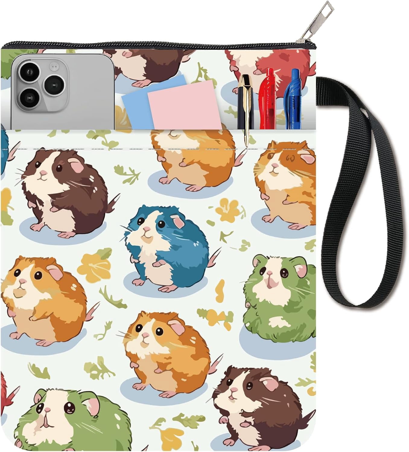 Guinea Pig Book Sleeve with Zipper and Front Pocket Book Covers for DIY ...