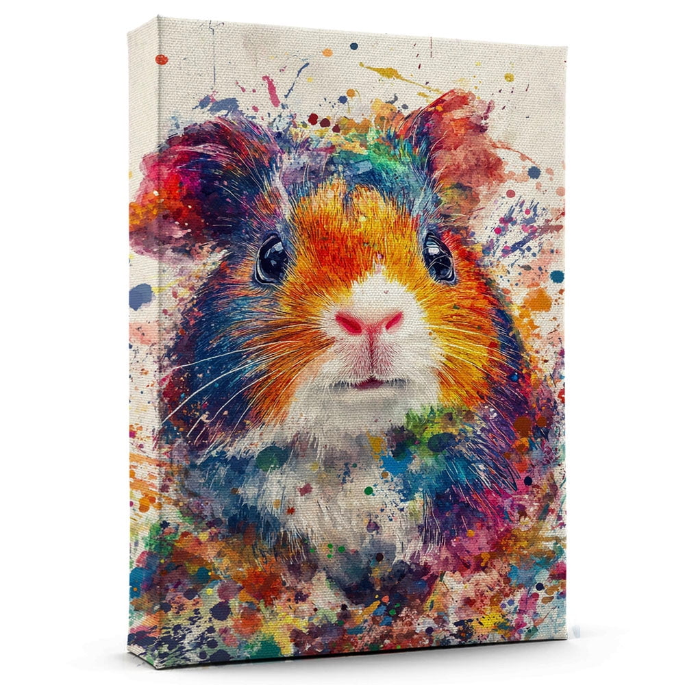 Guinea Pig Calico Canvas Wall Art Animal Decor, Guinea Pig Calico ...