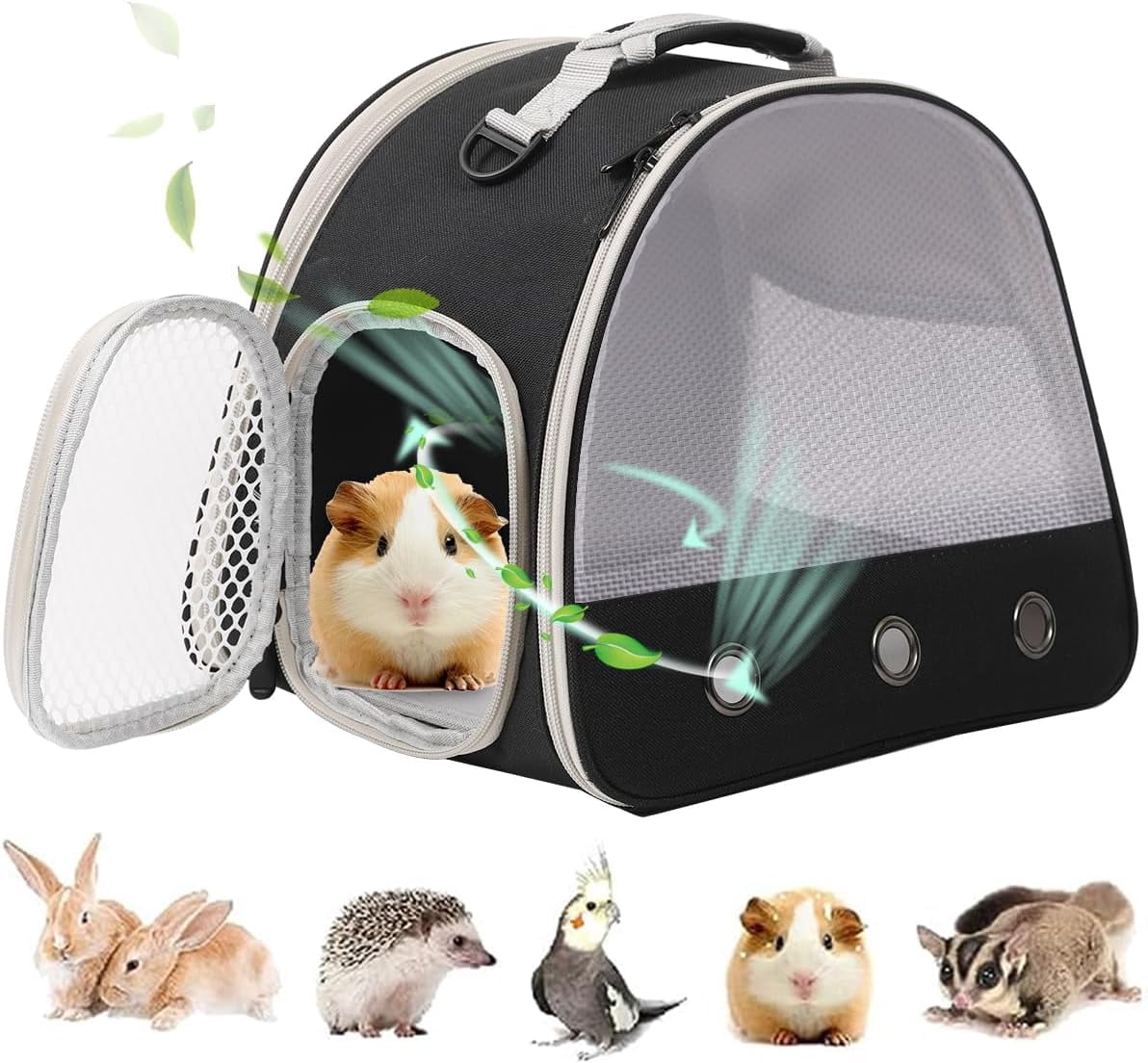 Guinea Pig Carrier Backpack, Clear Bubble Window Backpack for Guinea ...
