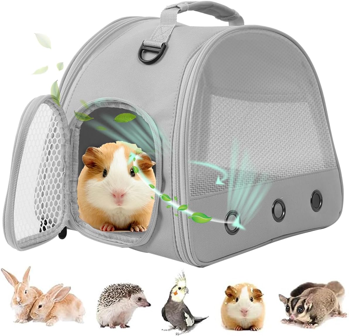 Guinea Pig Carrier Backpack, Clear Bubble Window Backpack for Guinea ...