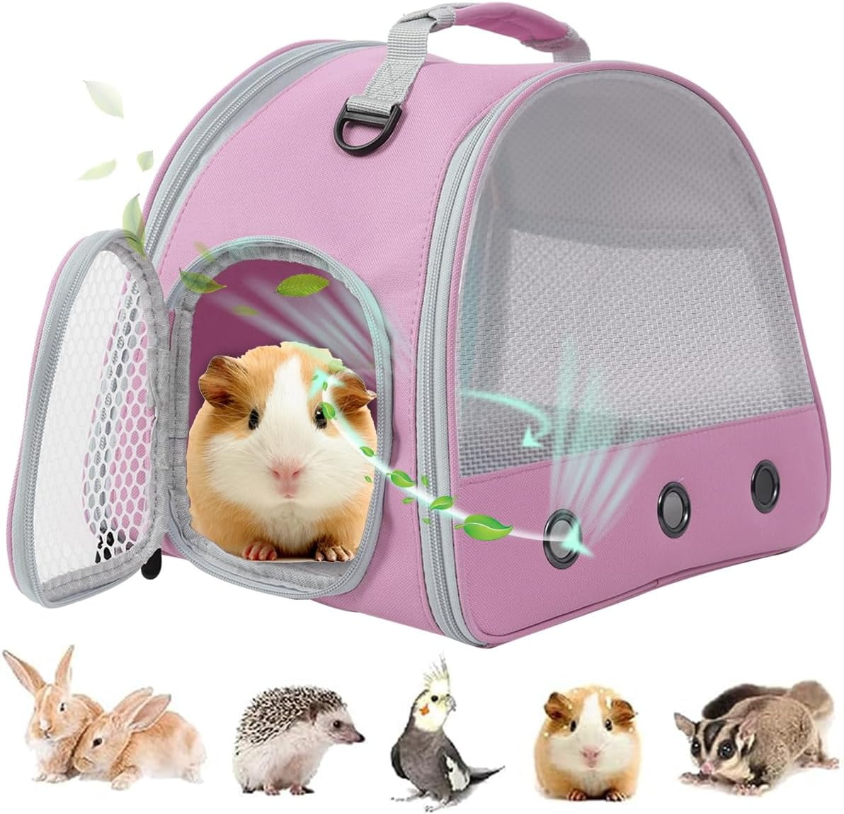 Guinea Pig Carrier Backpack, Clear Bubble Window Backpack for Guinea ...