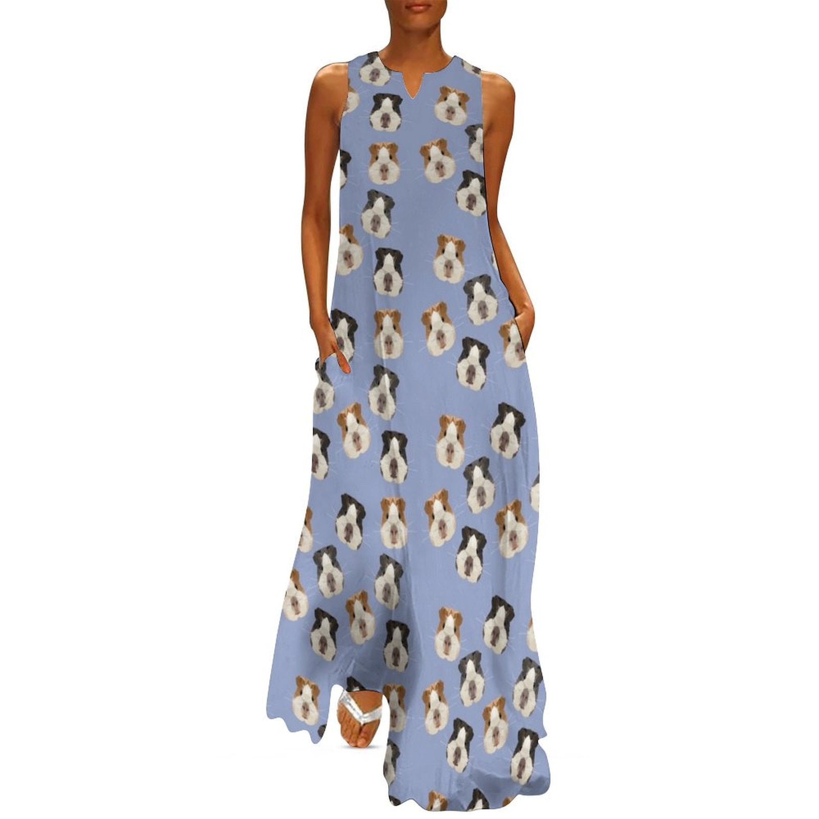 Guinea Pig Faces Long Dress clothes for women party dress women elegant ...
