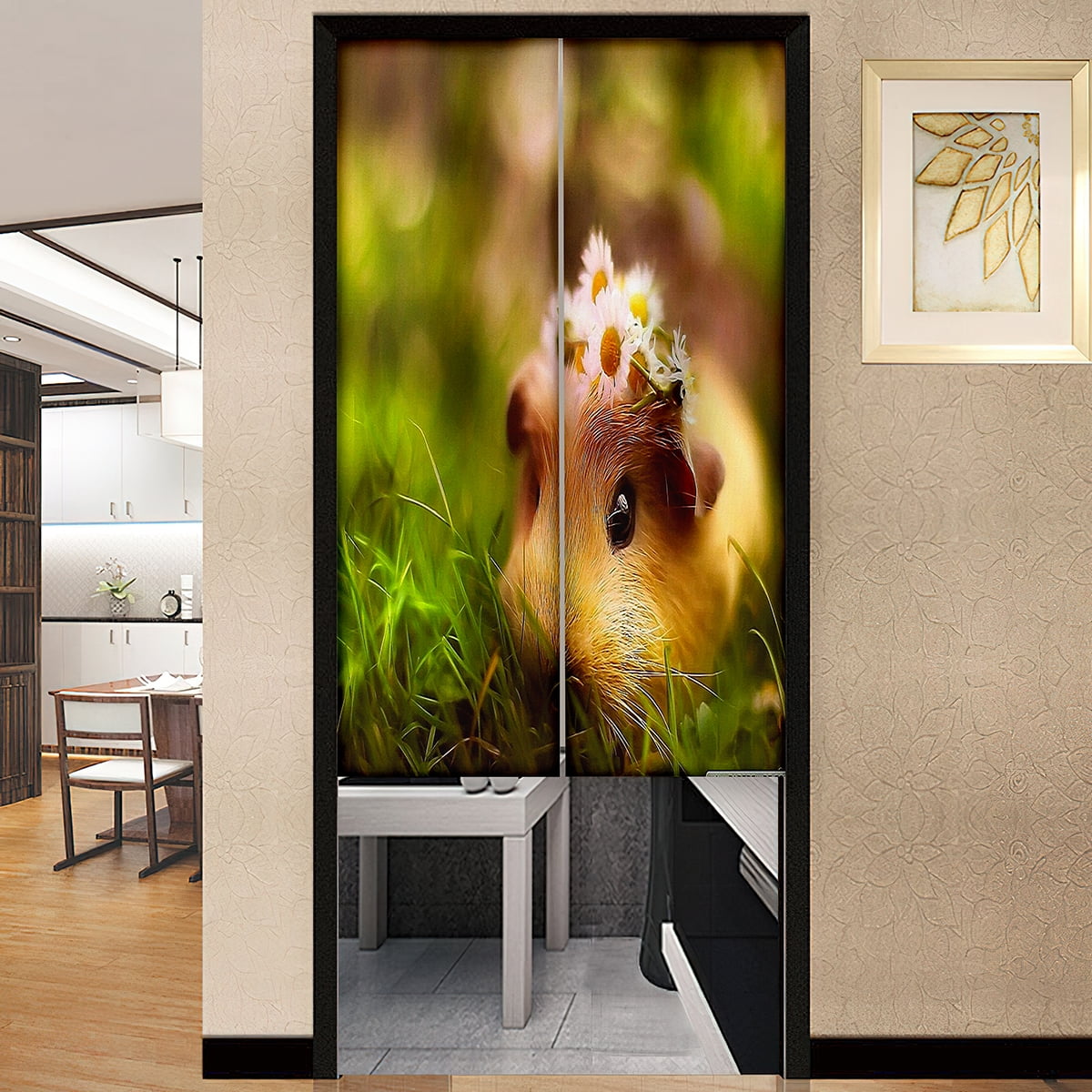 Guinea Pig Flower Door Curtains Boy Bedroom Hospital Living Room ...
