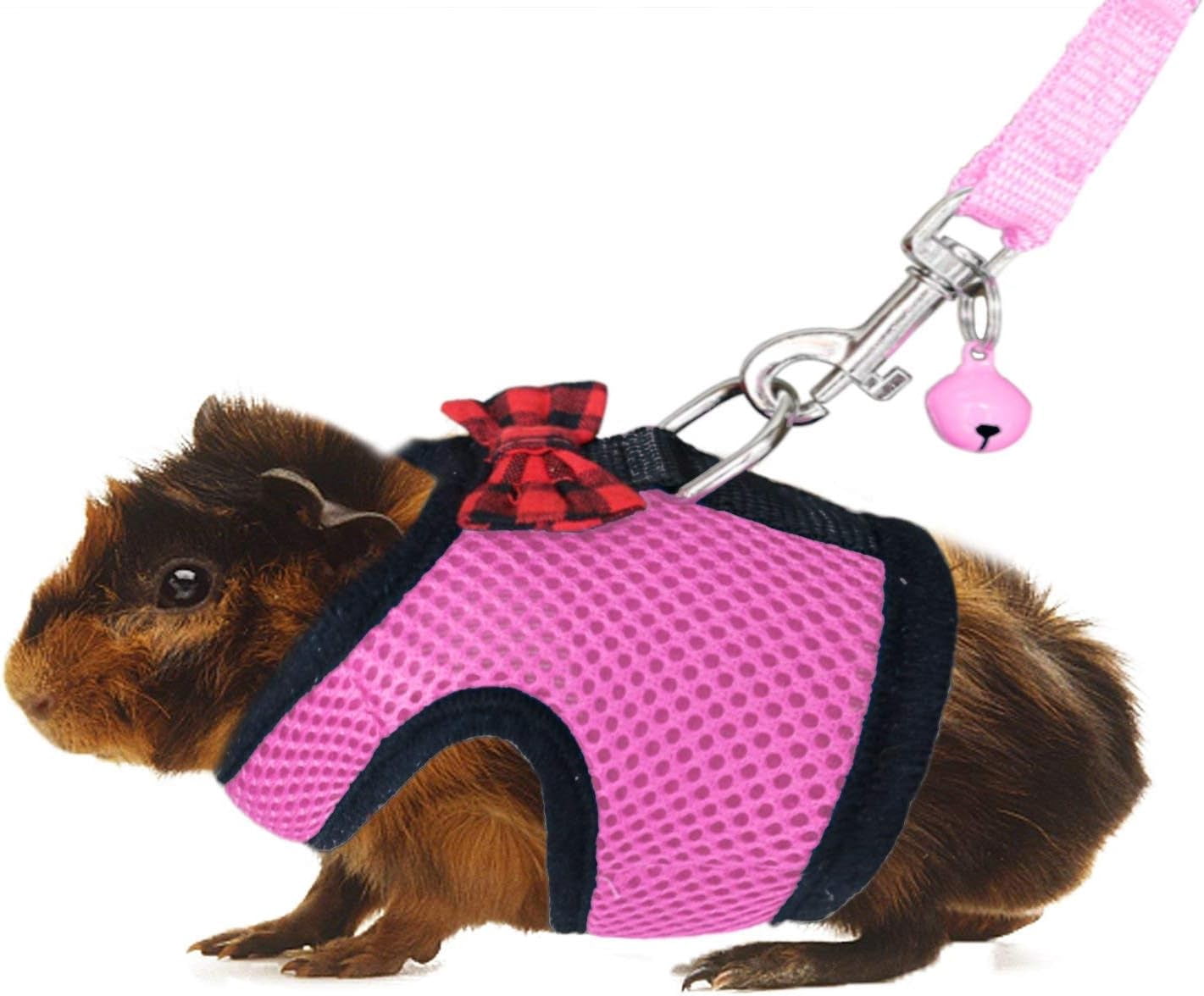Guinea Pig Harness and Leash - Soft Mesh Small Animal Harness with Safe ...