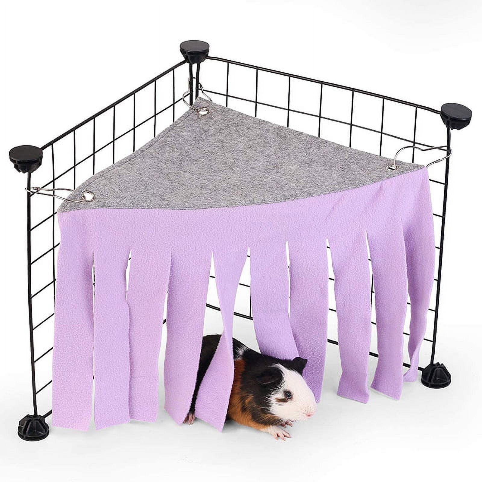 Guinea Pig Hideout Triangular Ferret Tassel Hammock Tent Toys for ...