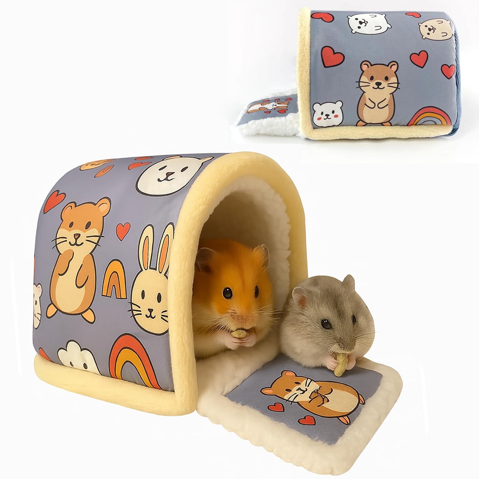 Guinea Pig Hideout for Hamster & Guinea Pig Cage Accessories - Washable ...