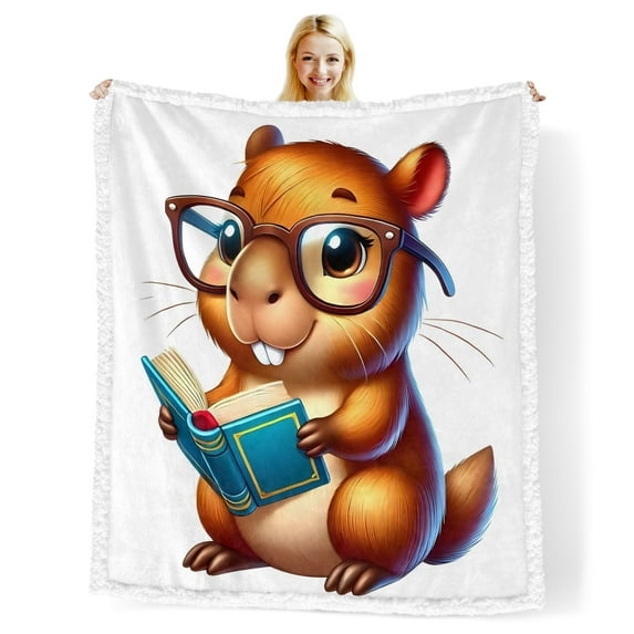 Guinea Pig High Definition Pattern 50 * 60 inch Flange Velvet Blanket ...
