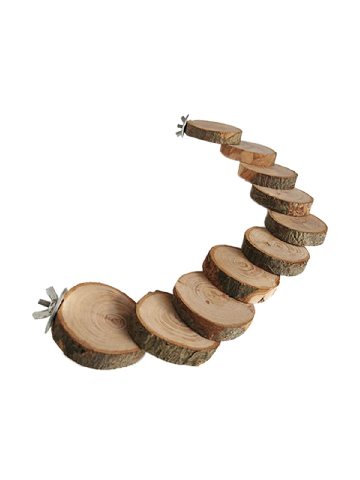 Guinea Pig Ladder for Cage Natural Wood Climbing Toy for Rat Gerbil ...