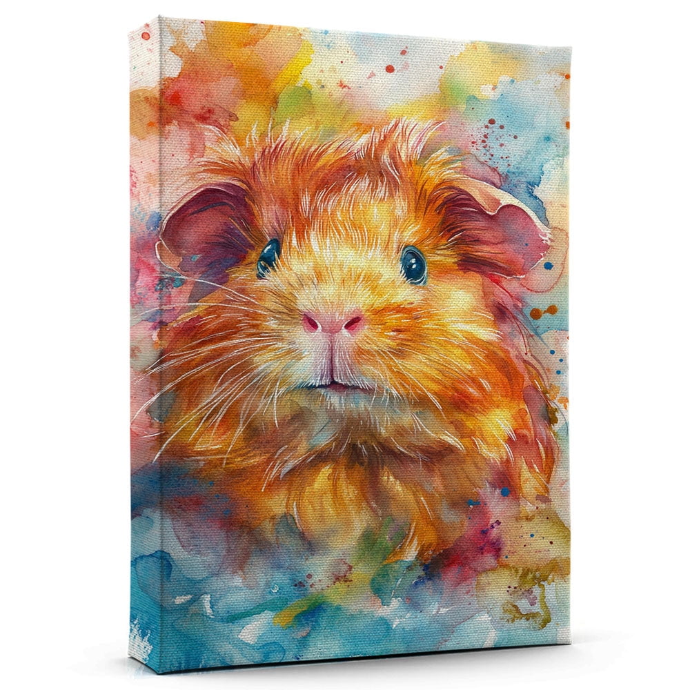Guinea Pig Long Haired Red Peruvian Pictures Wall Decor - Colorful ...