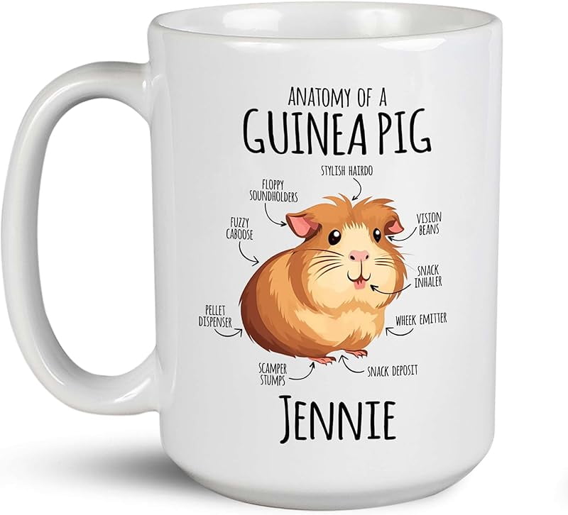 Guinea Pig Lovers Coffee Mugs, Customized Animal Tea Mug With Name ...