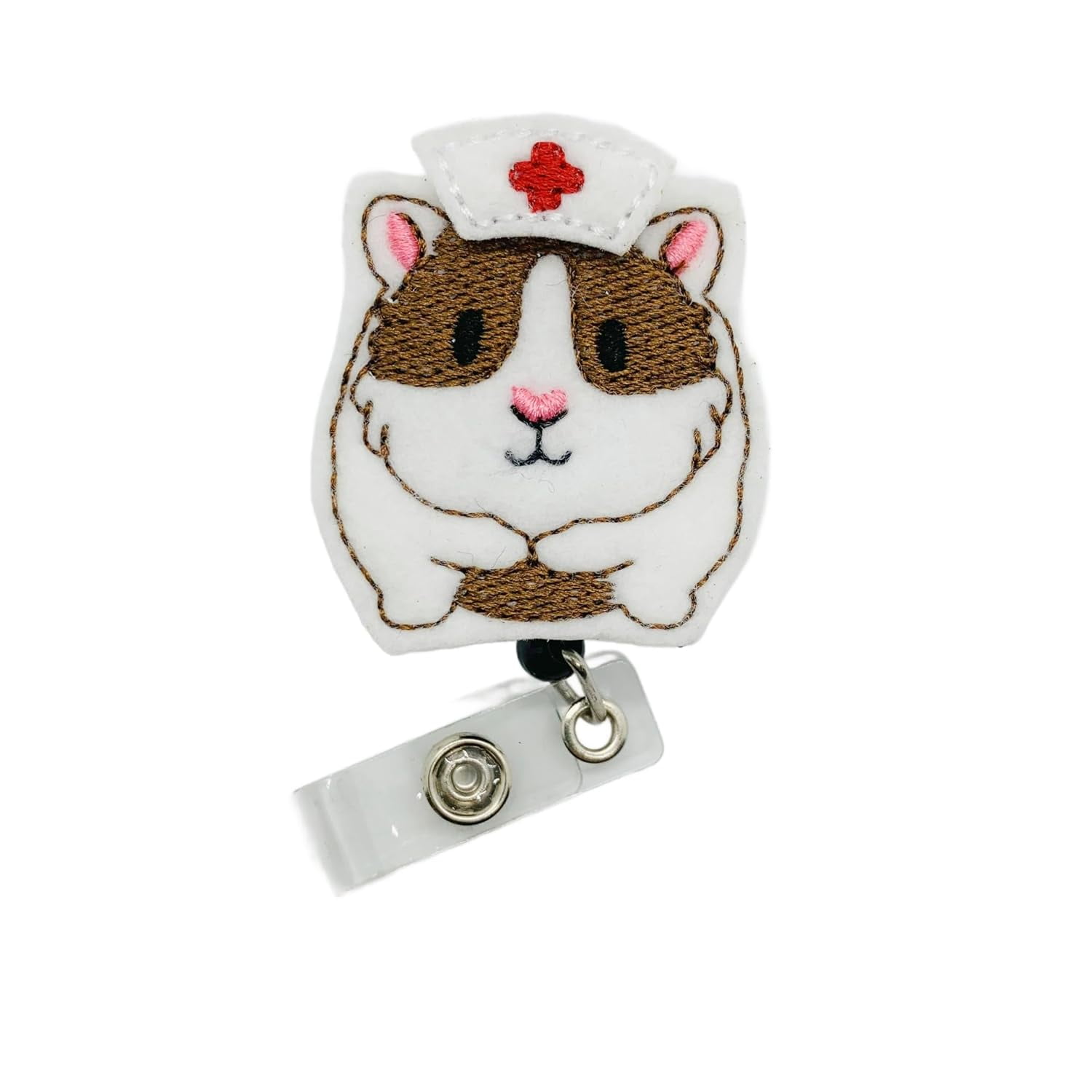 Guinea Pig Nurse Badge Reel, Retractable Cavy RN ID Holder, Hamster ...