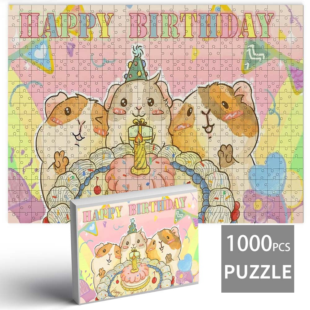 Guinea Pig Puzzles for Adults 1000 Pieces Hard Difficult Teens Jigsaw ...