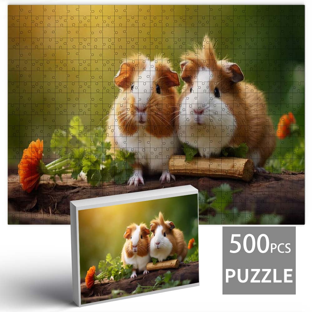 Guinea Pig Puzzles for Adults 500 Pieces Jigsaw Challenging Game Family ...