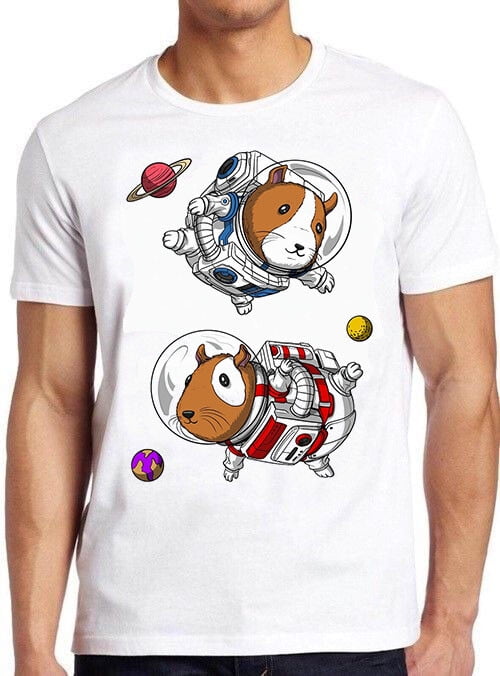 Guinea Pig Space Astronauts Meme Galactic Rodent Sci Fi Parody T-Shirt ...