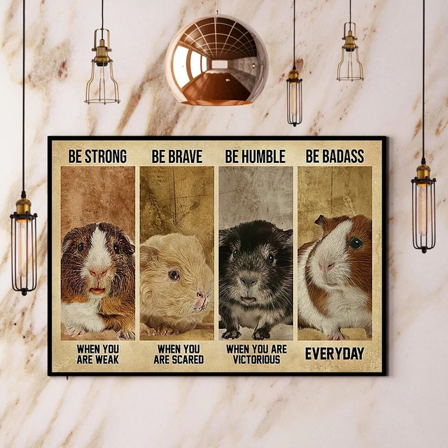 Guinea Pig Be Strong When You Are Weak Be Brave When You Are Scared ...