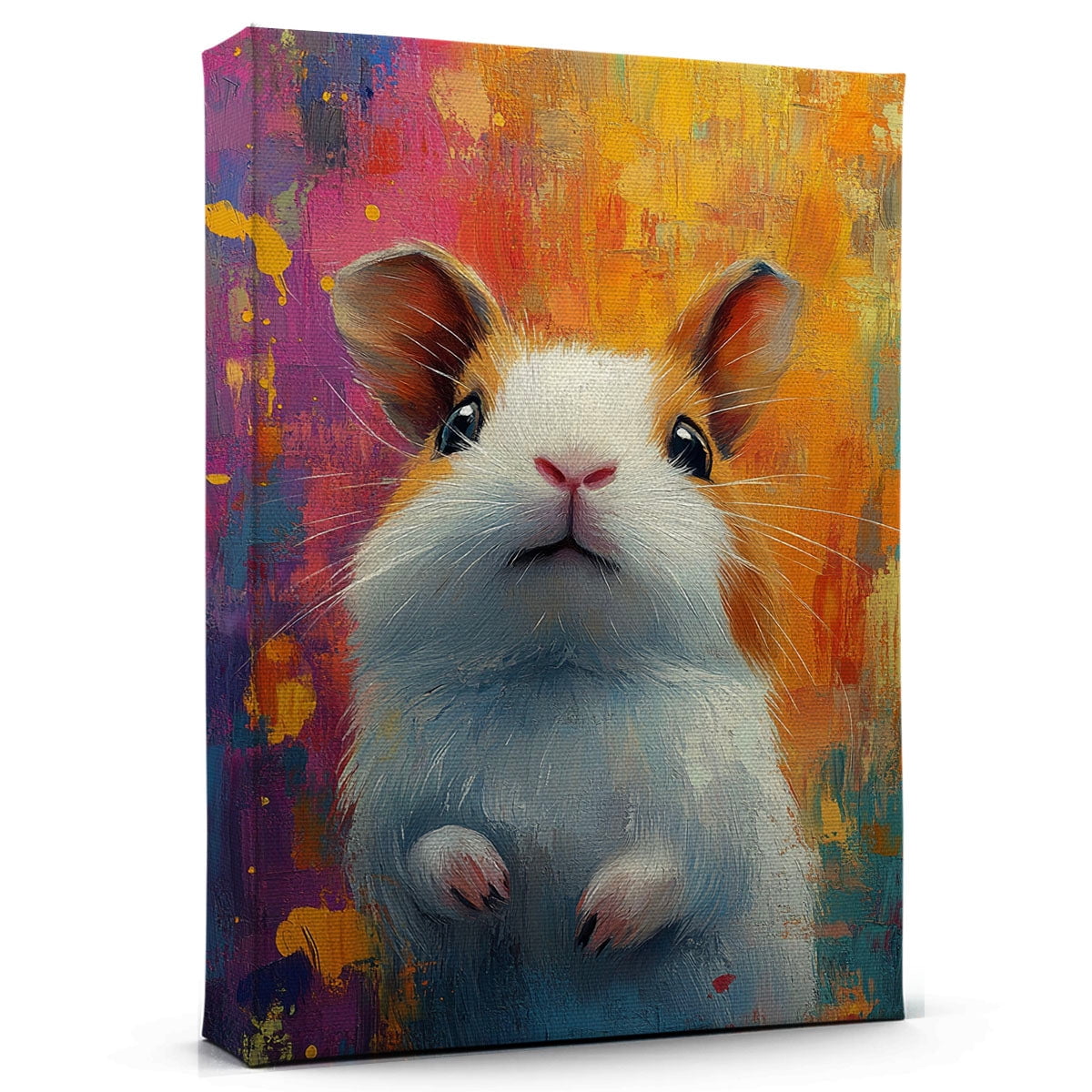 Guinea Pig White Abyssinian Canvas Art Animals, Colorful Guinea Pig ...