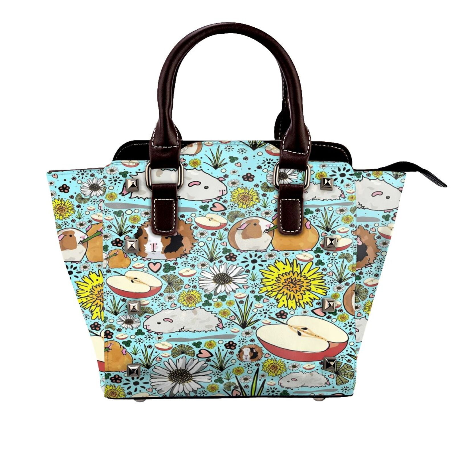 Guinea Pigs In Blue Greeting Rivet Fashion One-Shoulder Women's Handbag ...