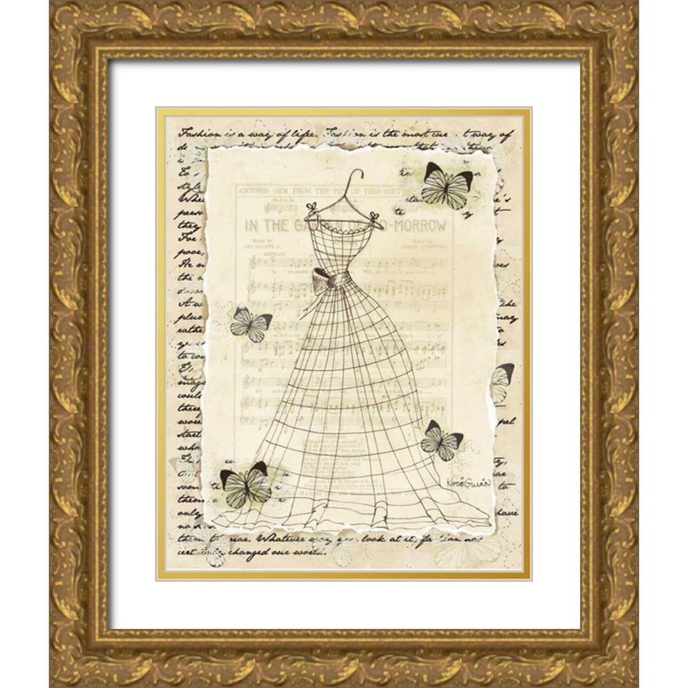 Guinn, Katie 15x18 Gold Ornate Wood Framed with Double Matting Museum ...