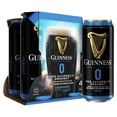 Guinness, Non-Alcoholic Draught Beer, 4 Pack Cans, Less Than 0.5% ABV ...