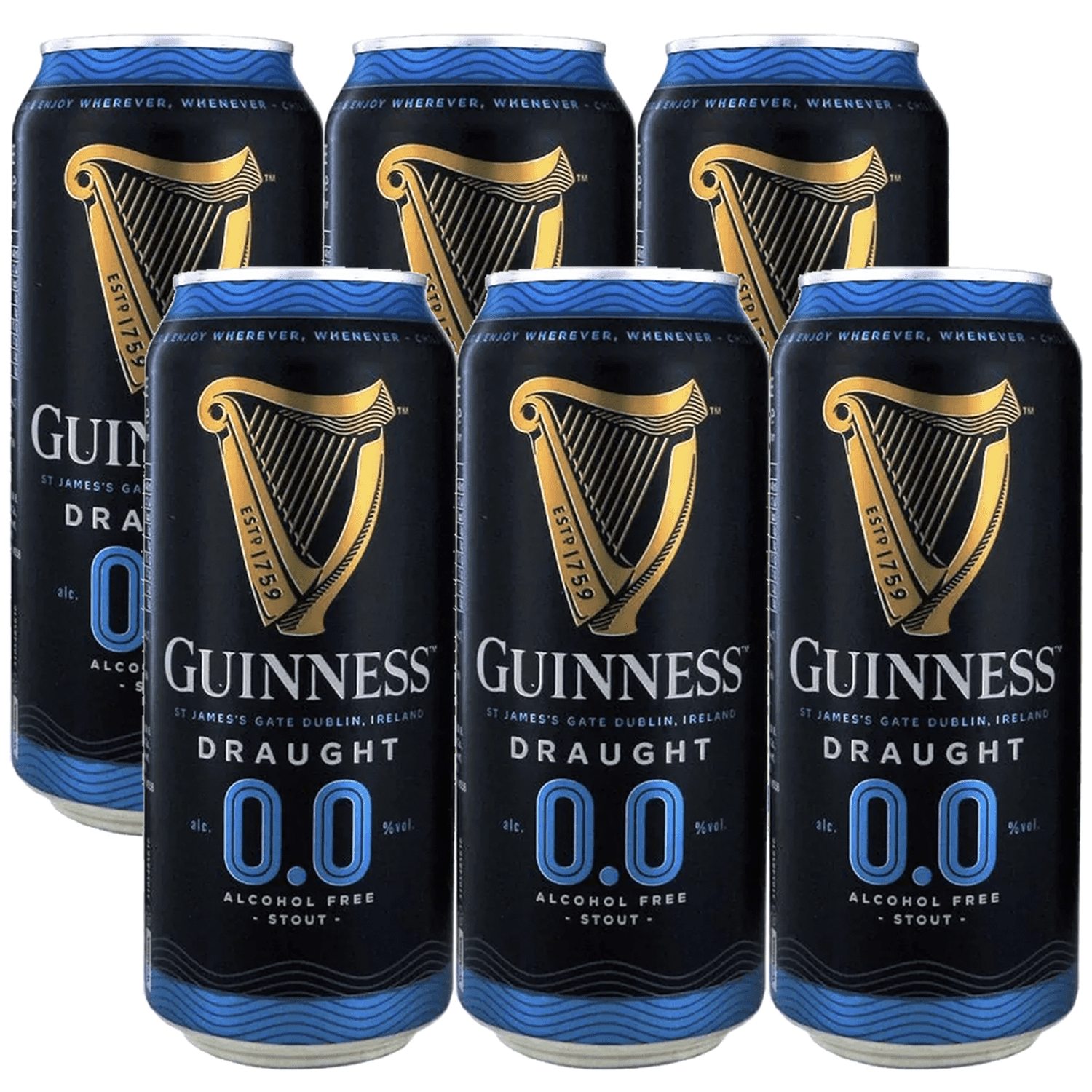 Guinness 0 Zero Non-Alcoholic Draught Stout Beer | 14.9oz Cans ...