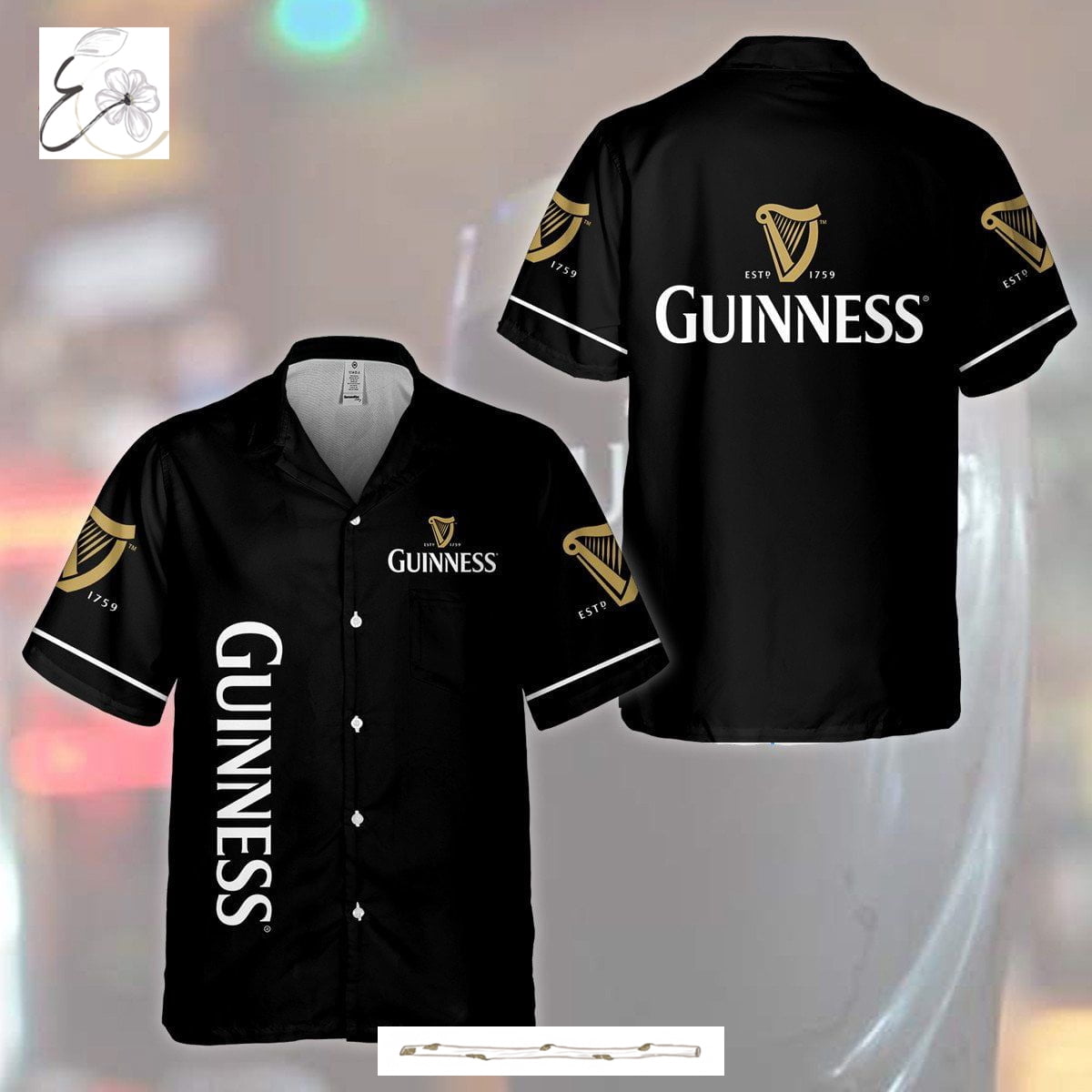 Guinness Beer All Over Print 3D Hawaiian Shirt - Walmart.com