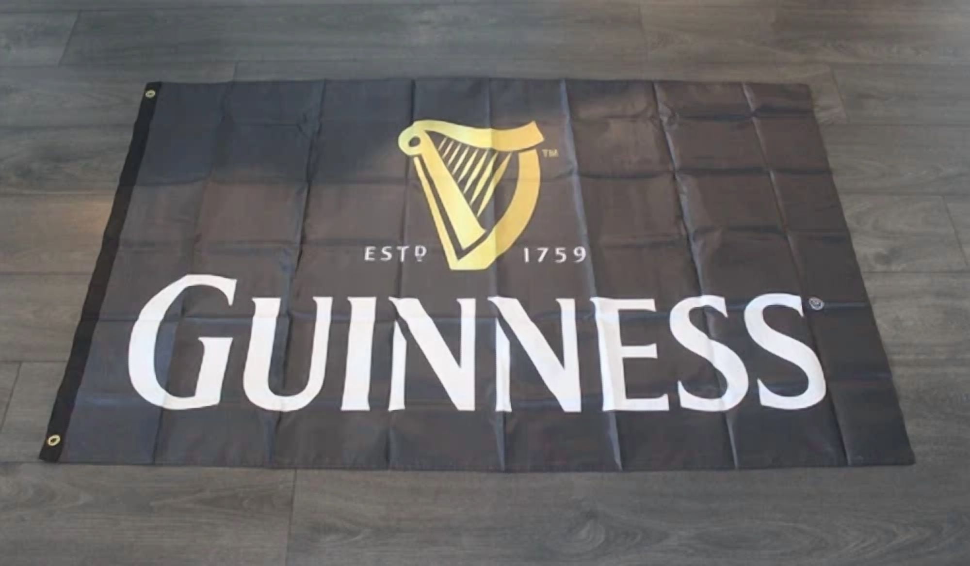 Guinness Beer Banner Flag Black Harp Logo Bar Irish Pub Man Cave Xz ...