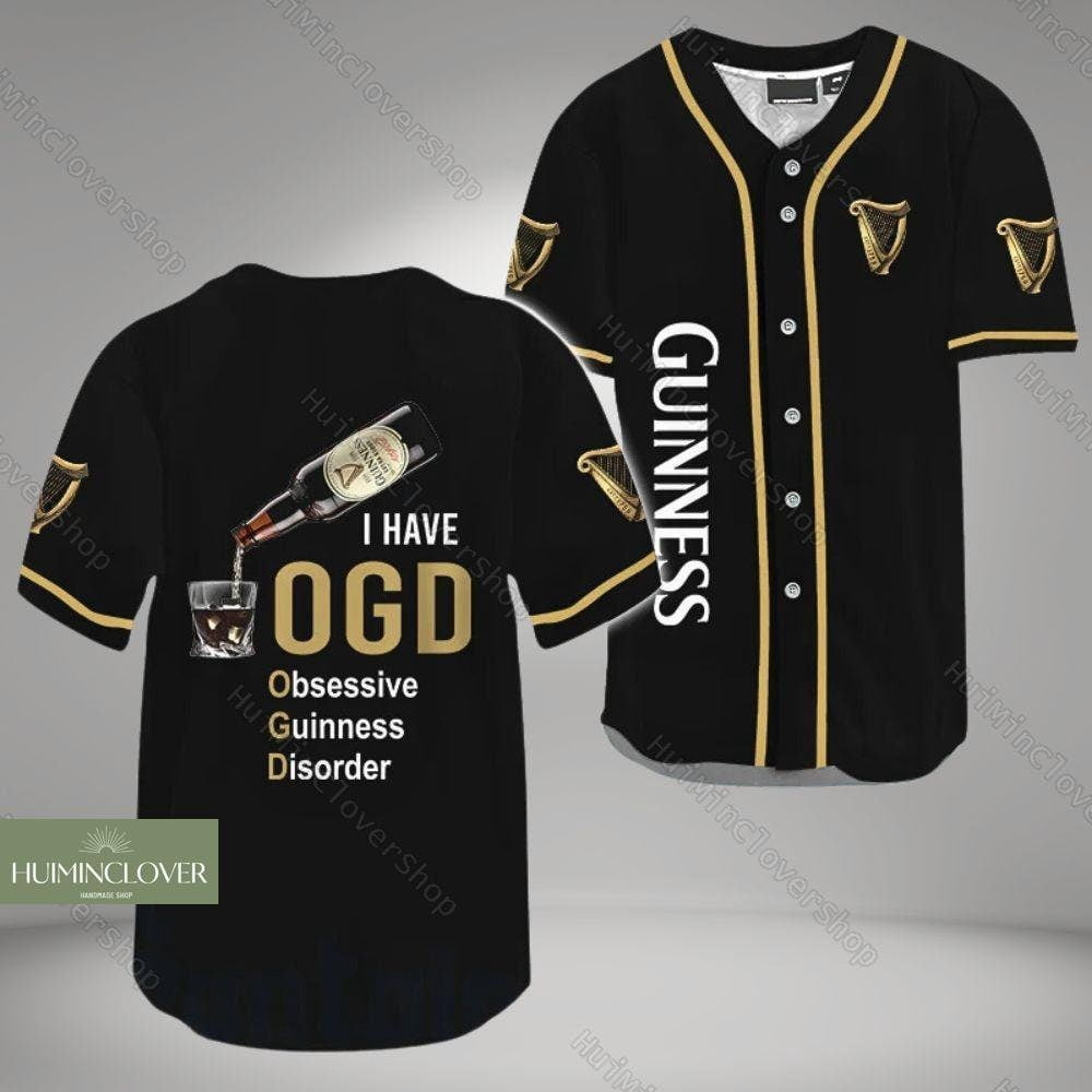 Guinness Beer I Have OGD Baseball Jersey Guinness Beer Shirt Guinness ...