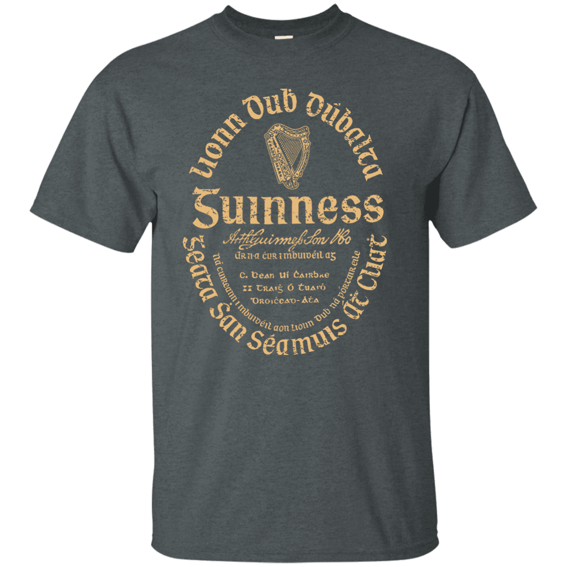 Guinness Beer T-Shirt Custom Designed Color Oval Worn Label Pattern ...