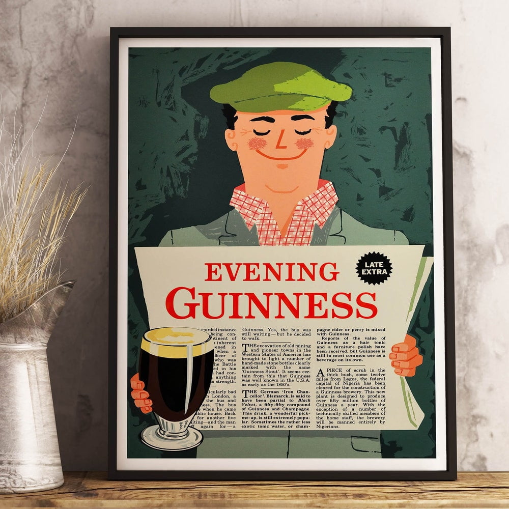 Guinness Digital Poster Vintage Food&Drink Poster - Vintage Poster ...