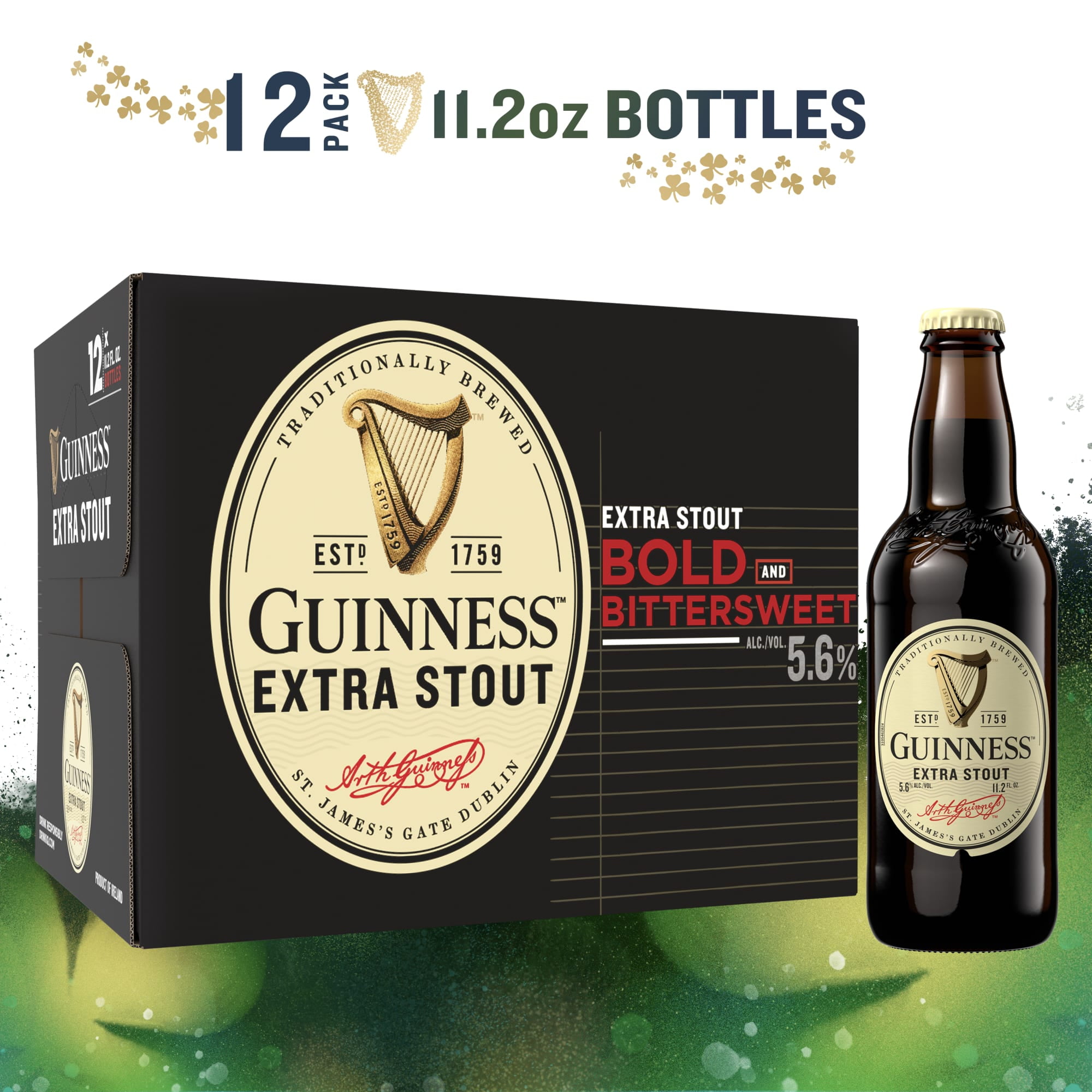 Guinness Extra Stout Beer 11 2oz Bottles 12pk